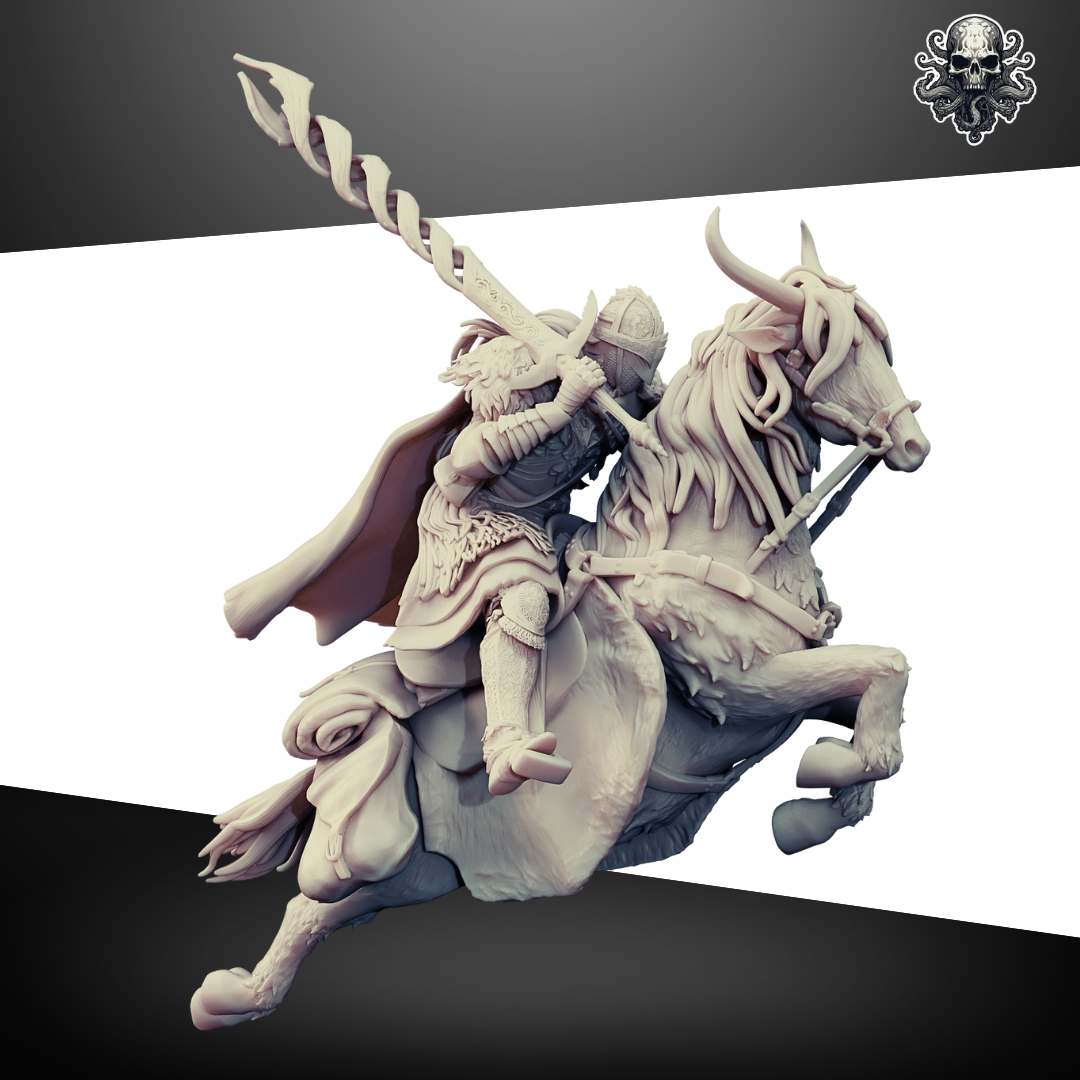 Spectral Steed with Rider - Realsteone - Terrain Wargaming D&D DnD 32m ...