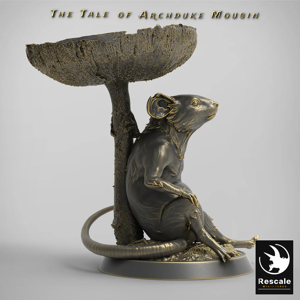 Mouse Sitting Under Mushroom - The Tale of Archduke Mousin - Rescale M ...
