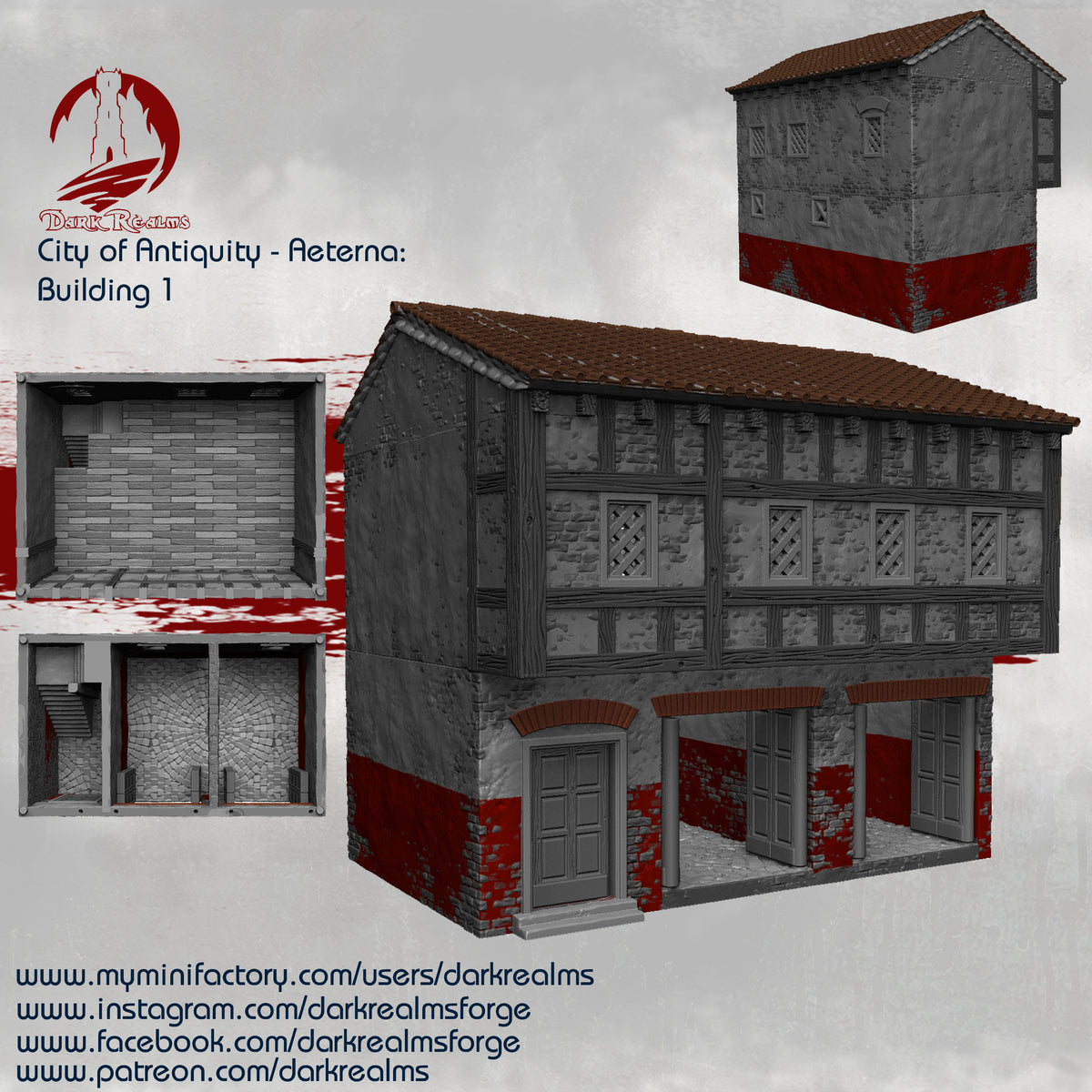 City of Antiquity Building 1 - Aeterna - Dark Realms Terrain Wargaming ...