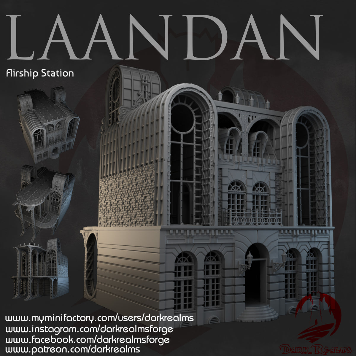 Airship Station - Laandan - Dark Realms Terrain Wargaming D&D DnD ...