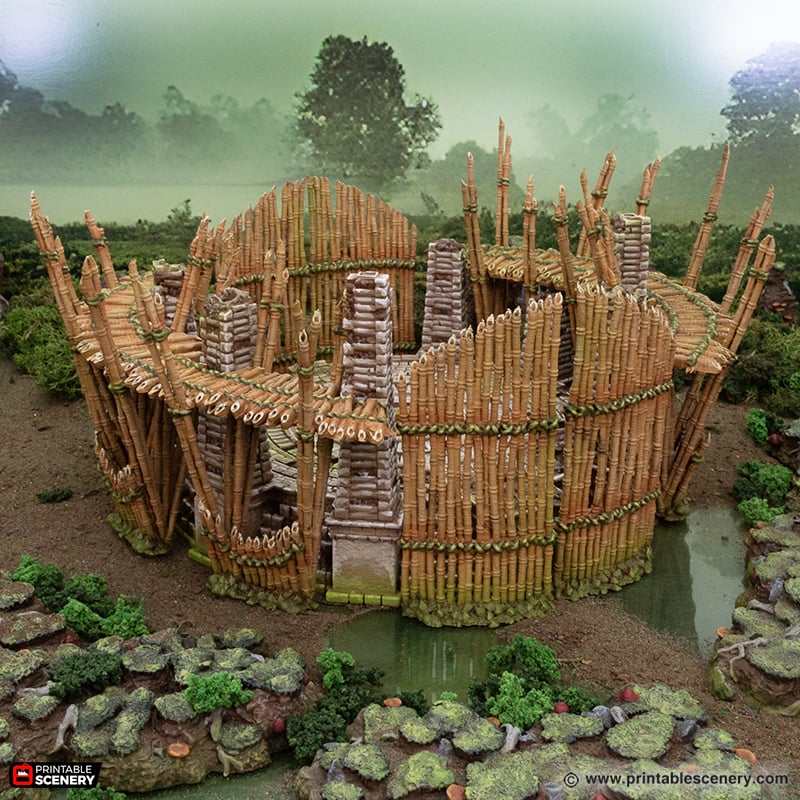 Bamboo Arena - The Gloaming Swamps - Printable Scenery - Terrain, Warg ...