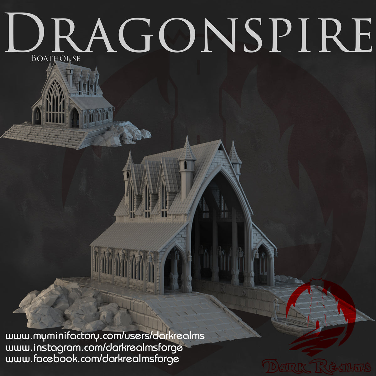 Boathouse Lodge - Dragonspire - Dark Realms Terrain Wargaming D&D DnD ...