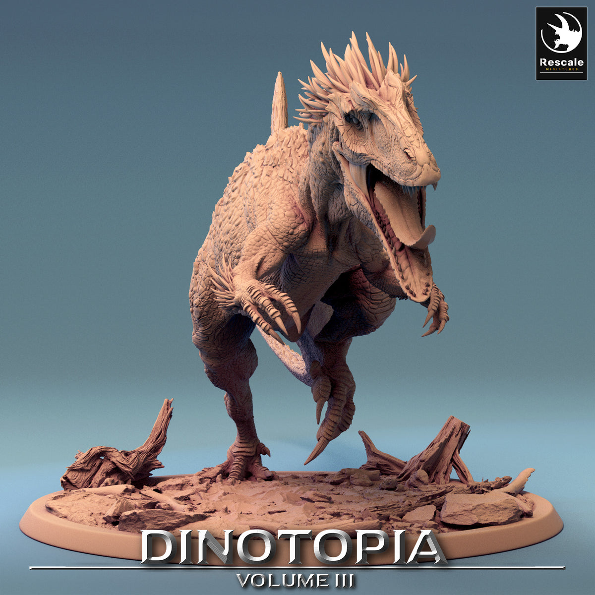 Concavenator - Attack - Dinotopia - Rescale Miniatures - Wargaming D&D ...