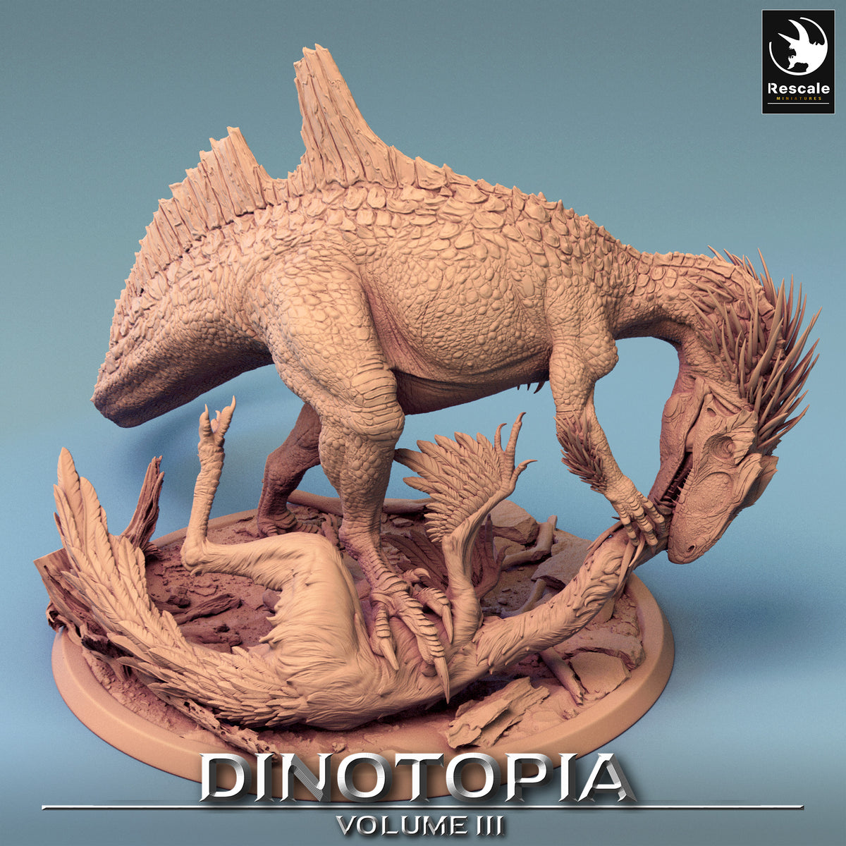 Concavenator - Eat - Dinotopia - Rescale Miniatures - Wargaming D&D Dn ...
