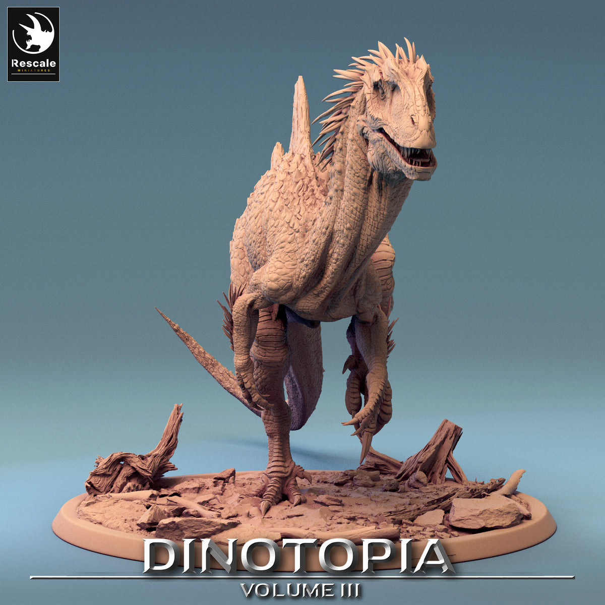 Concavenator - Walk - Dinotopia - Rescale Miniatures - Wargaming D&D D ...
