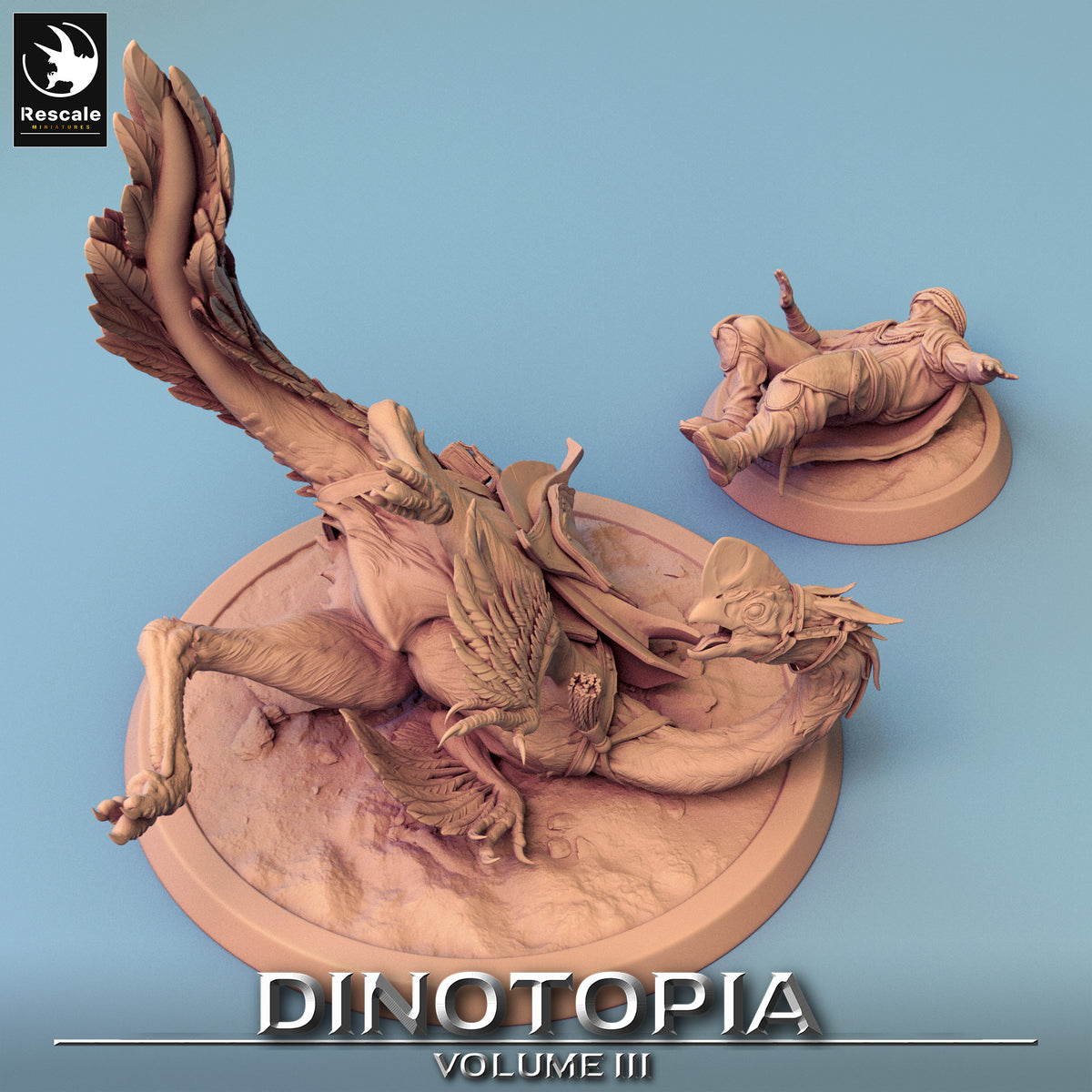Oviraptor - Fall - Dinotopia - Rescale Miniatures - Wargaming D&D DnD ...