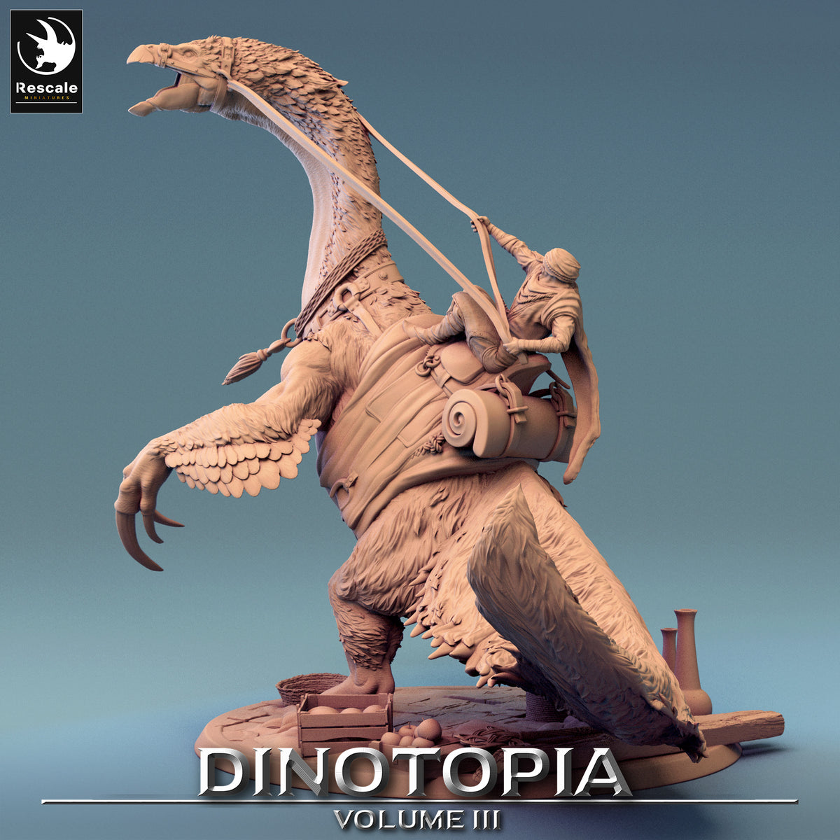 Therizinosaurus - Accident With Rider - Dinotopia - Rescale Miniatures ...