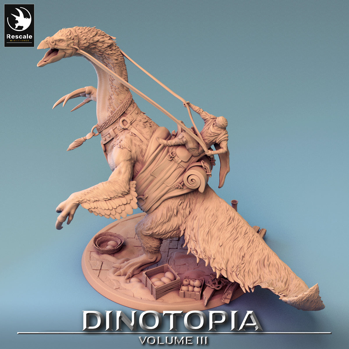 Therizinosaurus - Accident With Rider - Dinotopia - Rescale Miniatures ...