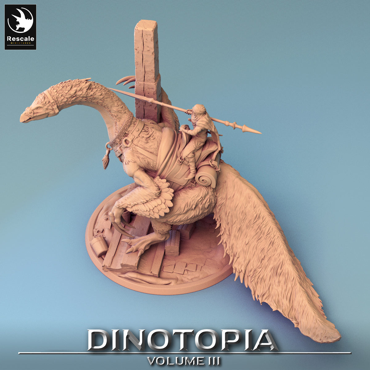 Therizinosaurus - Tower With Rider - Dinotopia - Rescale Miniatures ...