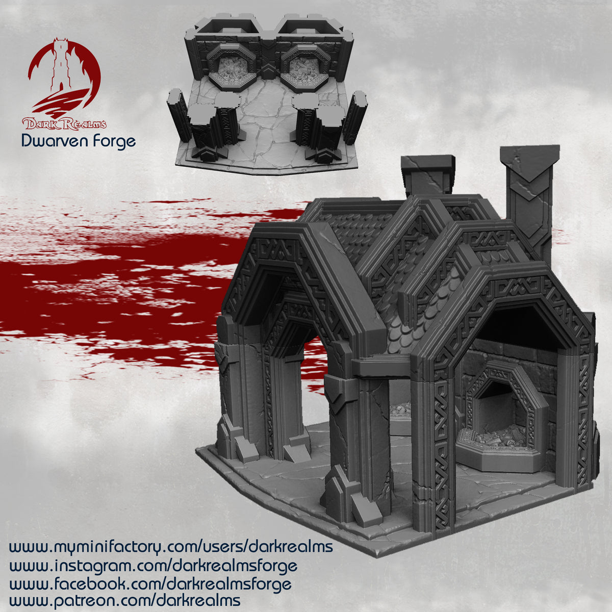 Forge - Kir Badur Dwarves - Dark Realms Terrain Wargaming D&D DnD ...