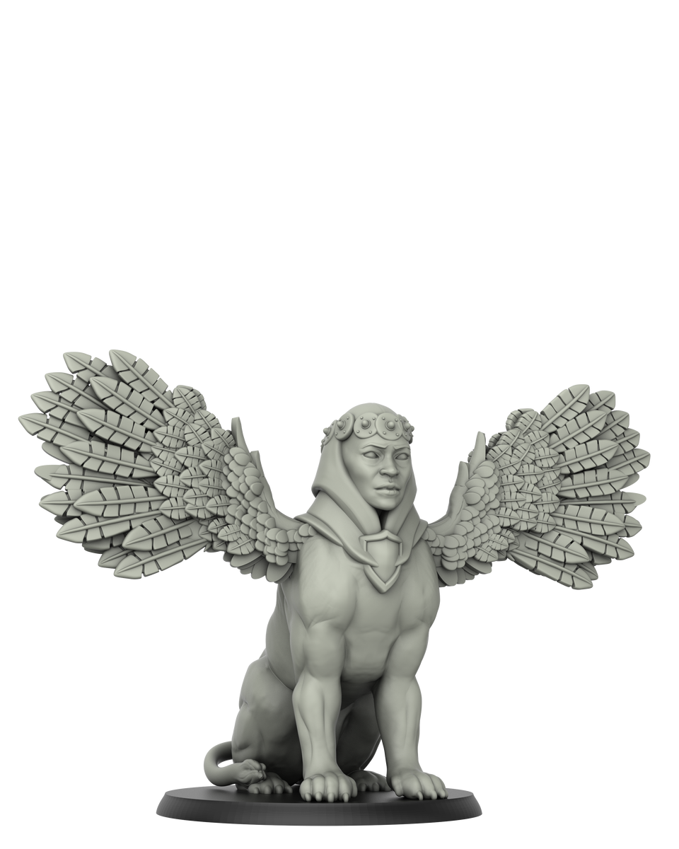 Gynosphinx - Fantastic Creatures Set - 3D IP Studios - Terrain Wargami ...