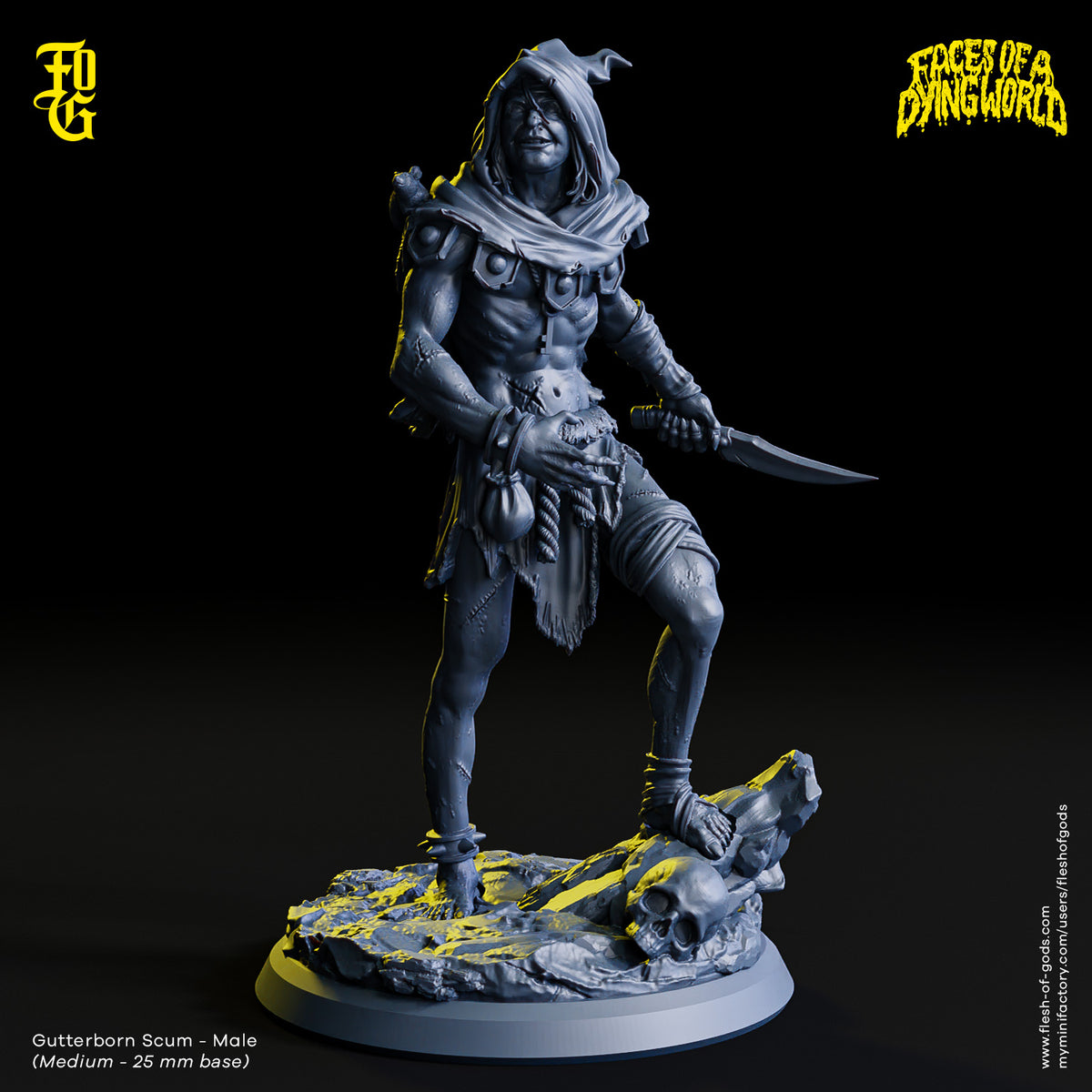 Gutterborn Scum (Male) - Faces of a Dying World - Flesh of Gods - Warg ...
