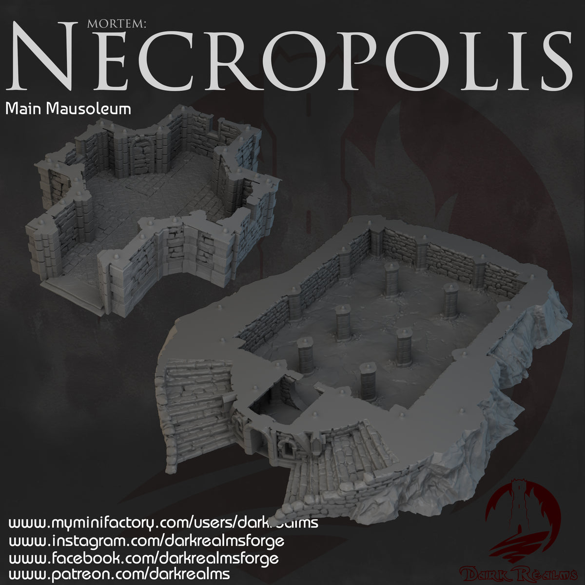 Main Mausoleum - Necropolis - Dark Realms Terrain Wargaming D&D DnD ...