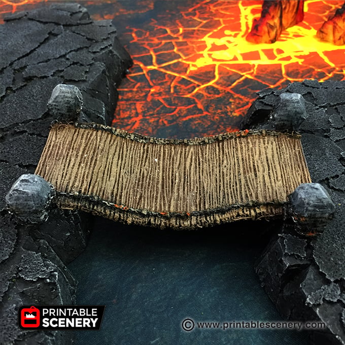 Chasm Bridge - Dwarves, Elves and Demons - Printable Scenery Terrain W ...