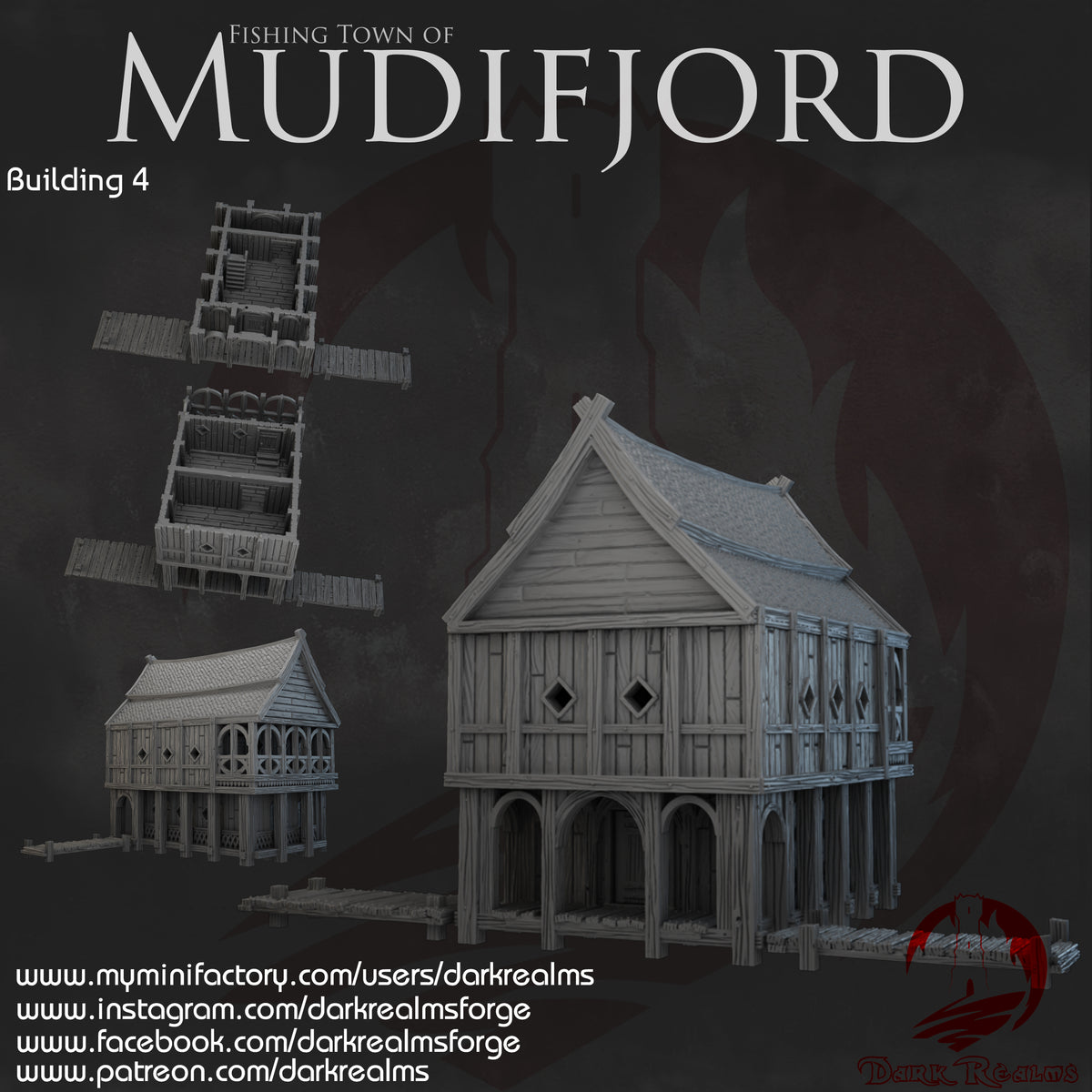 Mudifjord 4 - Mudifjord - Dark Realms Terrain Wargaming D&D DnD ...