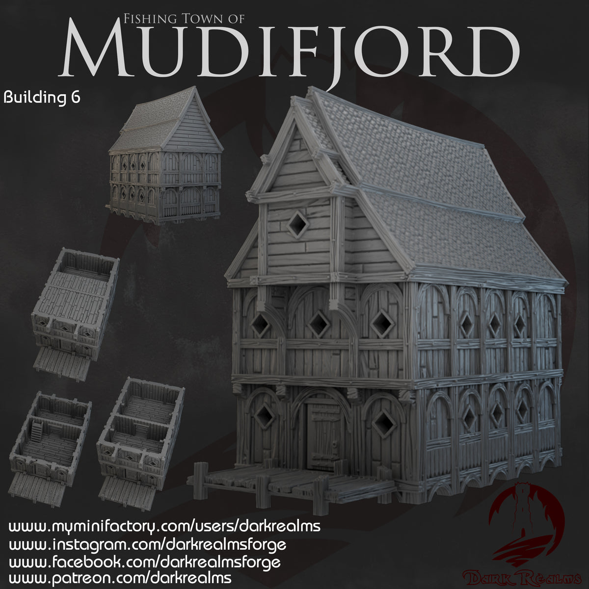 Mudifjord 6 - Mudifjord - Dark Realms Terrain Wargaming D&D DnD ...