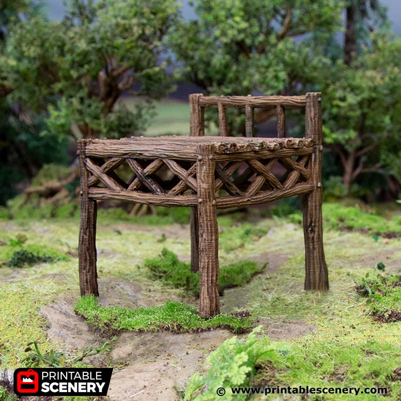 Rickety Platforms - Hagglethorn Hollow - Printable Scenery Terrain War ...