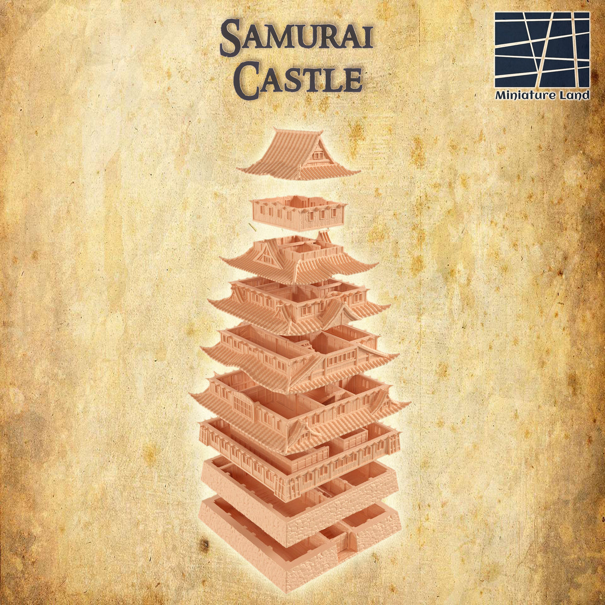 Japanese Samurai Castle - Miniatureland Terrain Wargaming D&D DnD ...