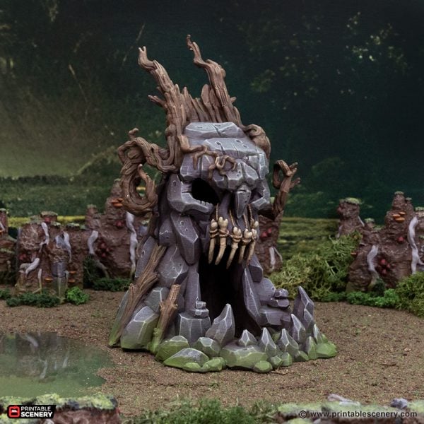 Shrine of the Swamp Beast - The Gloaming Swamps - Printable Scenery Te ...