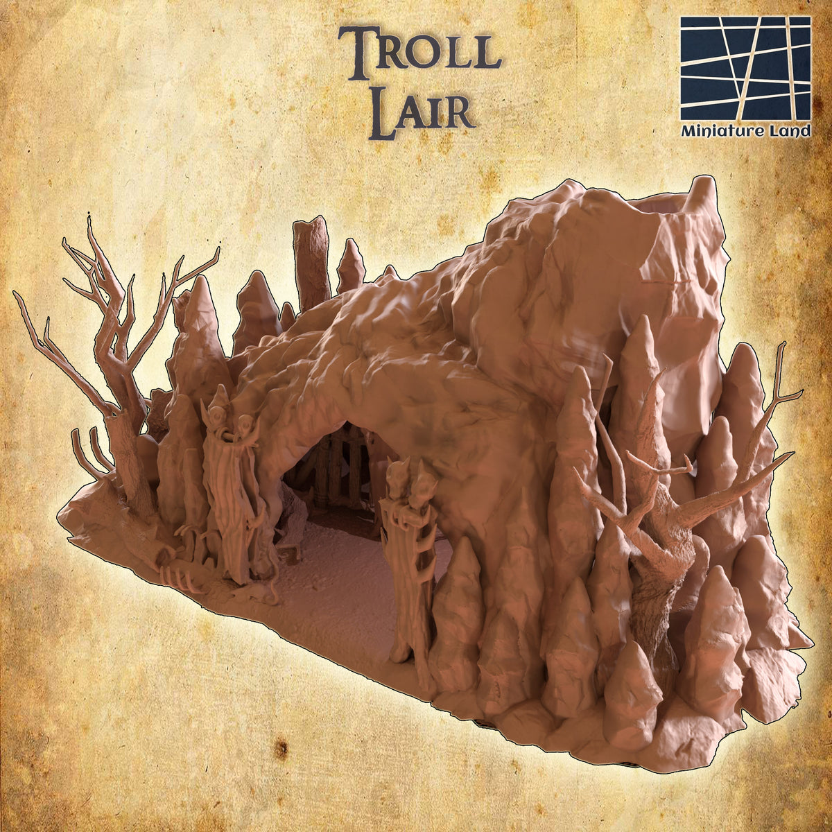 Troll Lair - Miniatureland Terrain Wargaming D&D DnD – Dungeon Artifacts