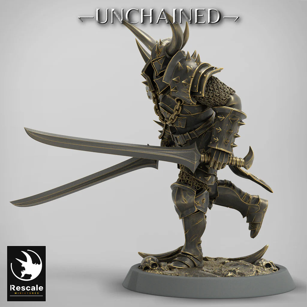 Olaf's Light Soldier with Dual Swords - Run - Unchained - Rescale Mini ...