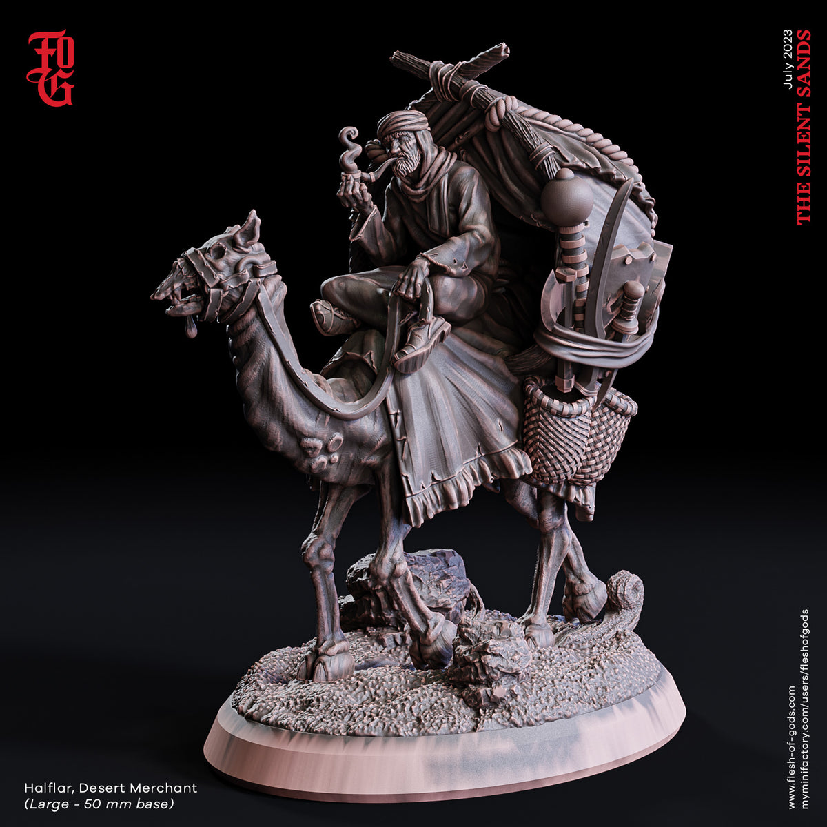 Halflar, Desert Merchant - The Silent Sands - Flesh of Gods - Wargamin ...