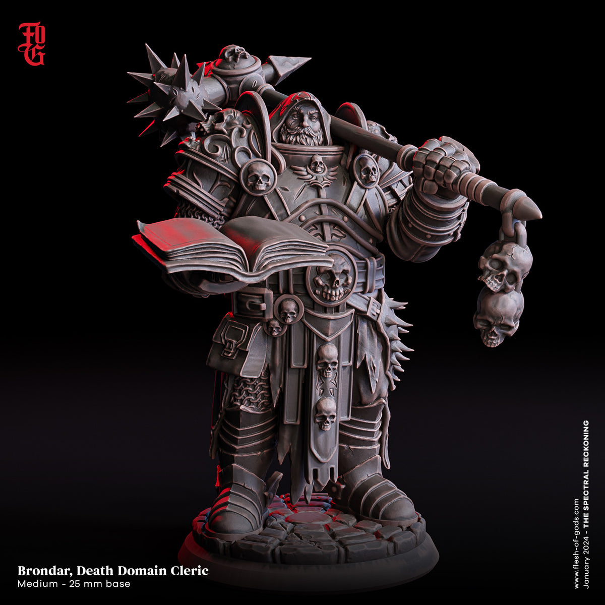 Brondar, Death Domain Cleric (Human Cleric) - The Spectral Reckoning P ...