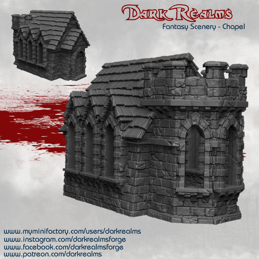 Chapel - Fantasy Scenery - Dark Realms Terrain Wargaming D&D DnD ...