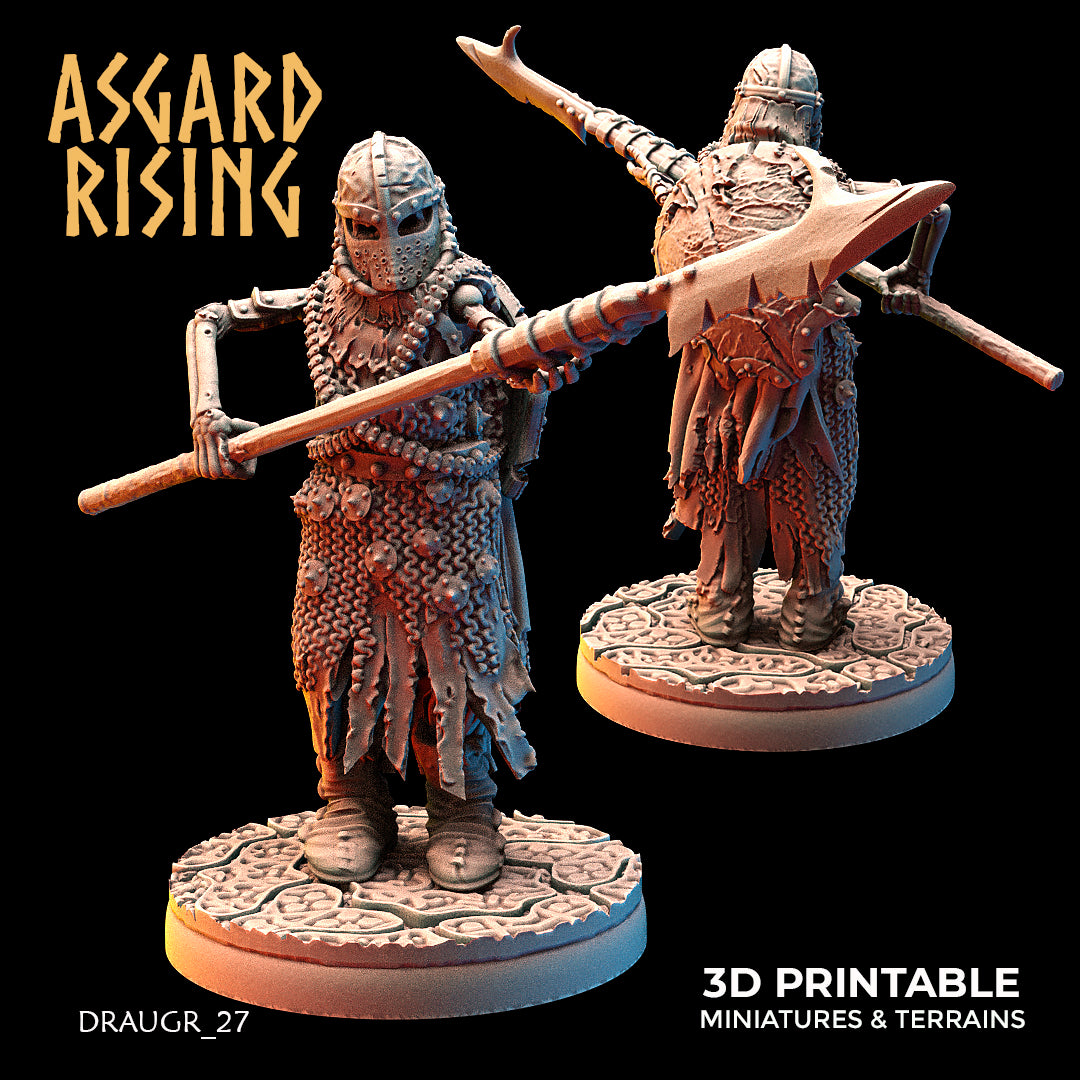 Draugr Phalanx 27 - Asgard Rising - Wargaming D&D DnD – Dungeon Artifacts