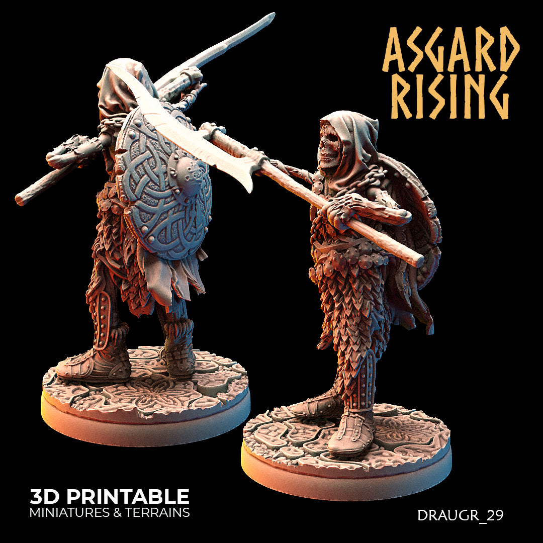 Draugr Phalanx 29 - Asgard Rising - Wargaming D&D DnD – Dungeon Artifacts