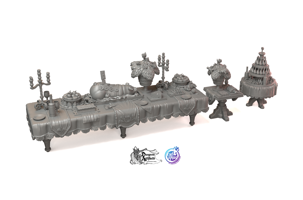 Feasting Tables - Royal Feast - CastNPlay Wargaming D&D DnD – Dungeon ...