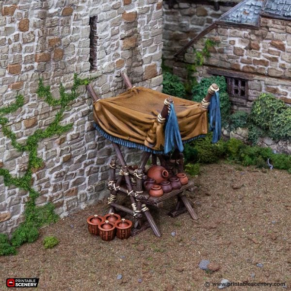 Herbs and Spices Market Stand - King and Country - Printable Scenery W ...