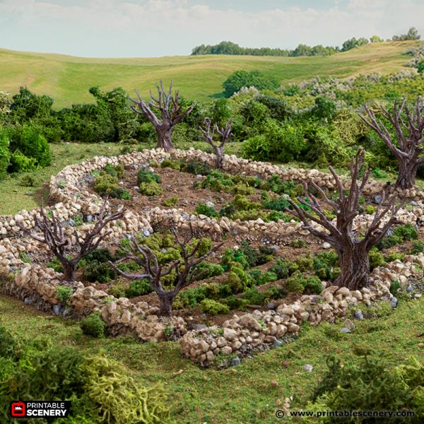 Winter Bocage - King and Country - Printable Scenery Terrain Wargaming ...