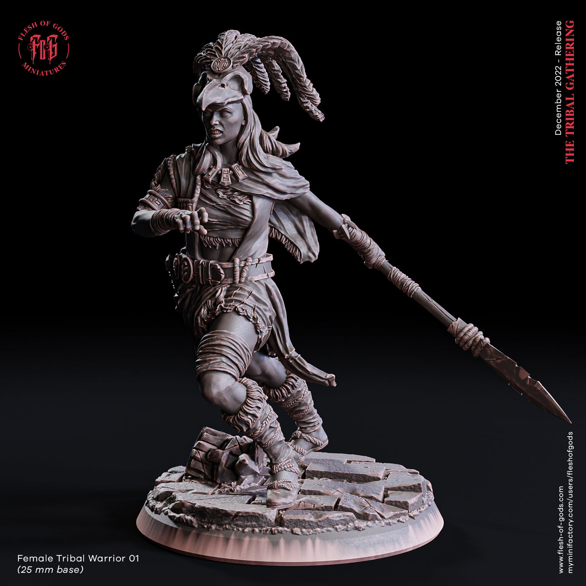 Female Tribal Warrior 1 - The Tribal Gathering - Flesh of Gods - Warga ...
