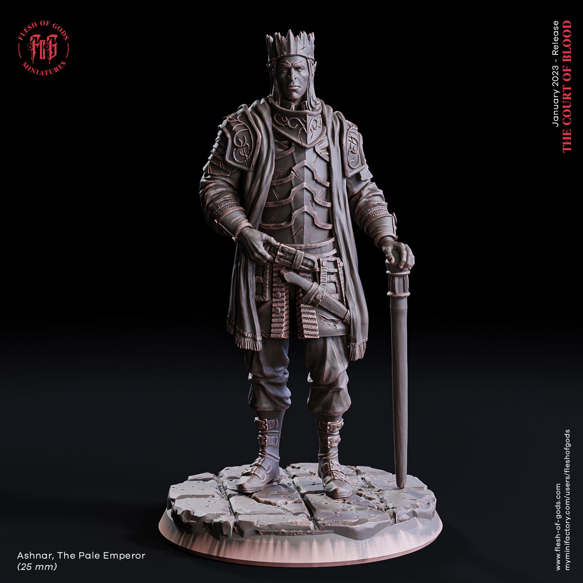Ashnar, The Pale Emperor - The Court of Blood - Flesh of Gods - Wargam ...