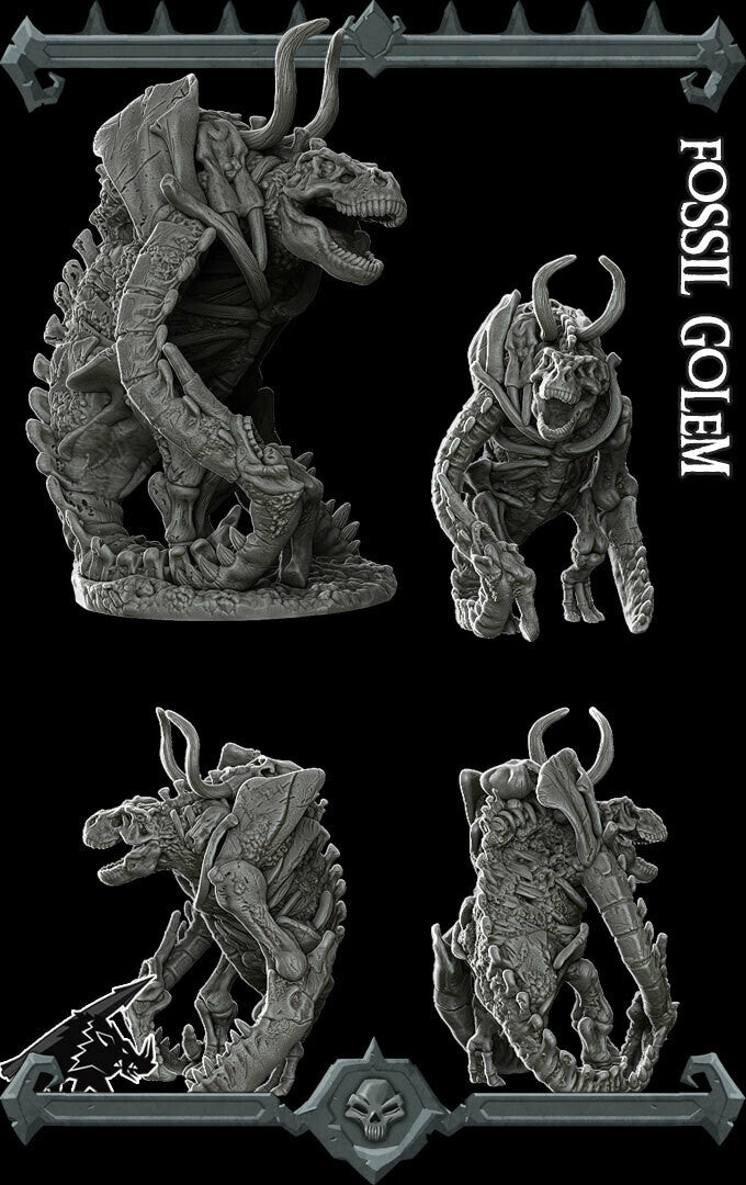 Fossil Golem - Wargaming Miniatures Monster Rocket Pig Games D&D, DnD ...