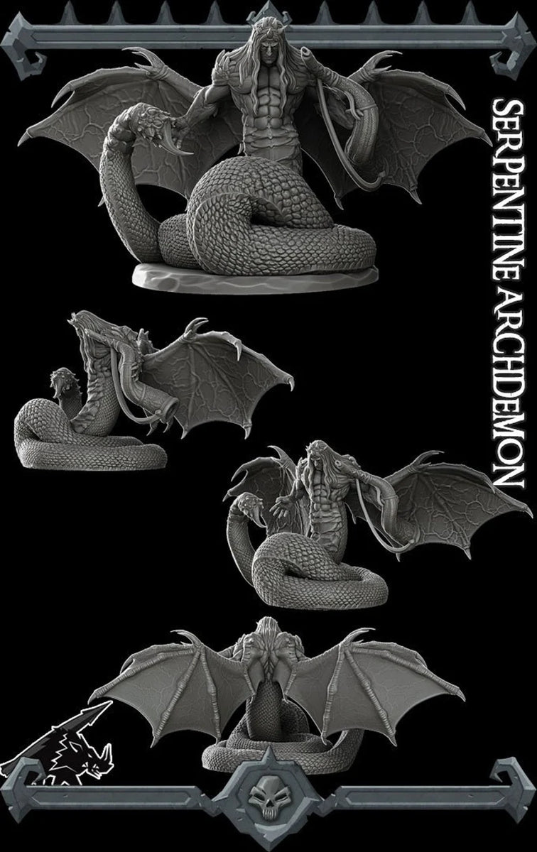 Serpentine Archdemon - Rocket Pig Games Wargaming DnD D&D – Dungeon ...
