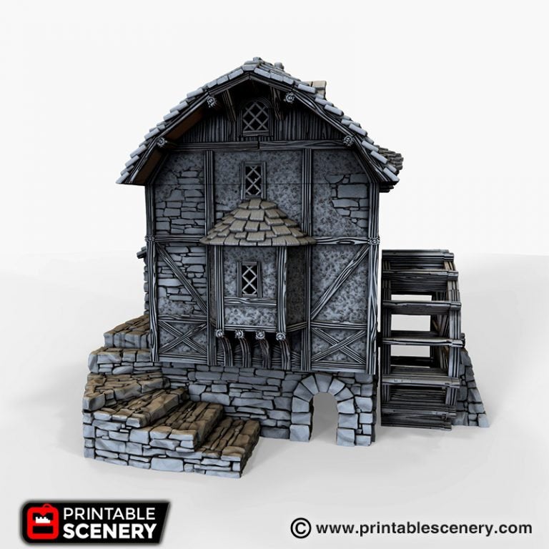 Water Mill - Winterdale 15mm 28mm 32mm Wargaming Terrain D&D, DnD ...