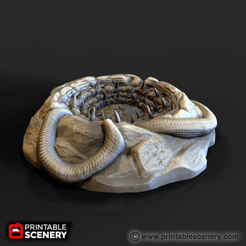 Sand Worm Maw - Rampage Gothic - Printable Scenery, Sarlacc Wargaming ...