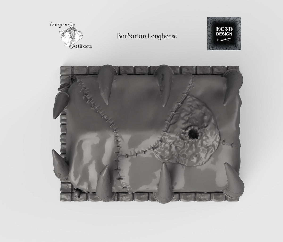 Barbarian Longhouse - 15mm 28mm 32mm Wilds of Wintertide Wargaming Ter ...