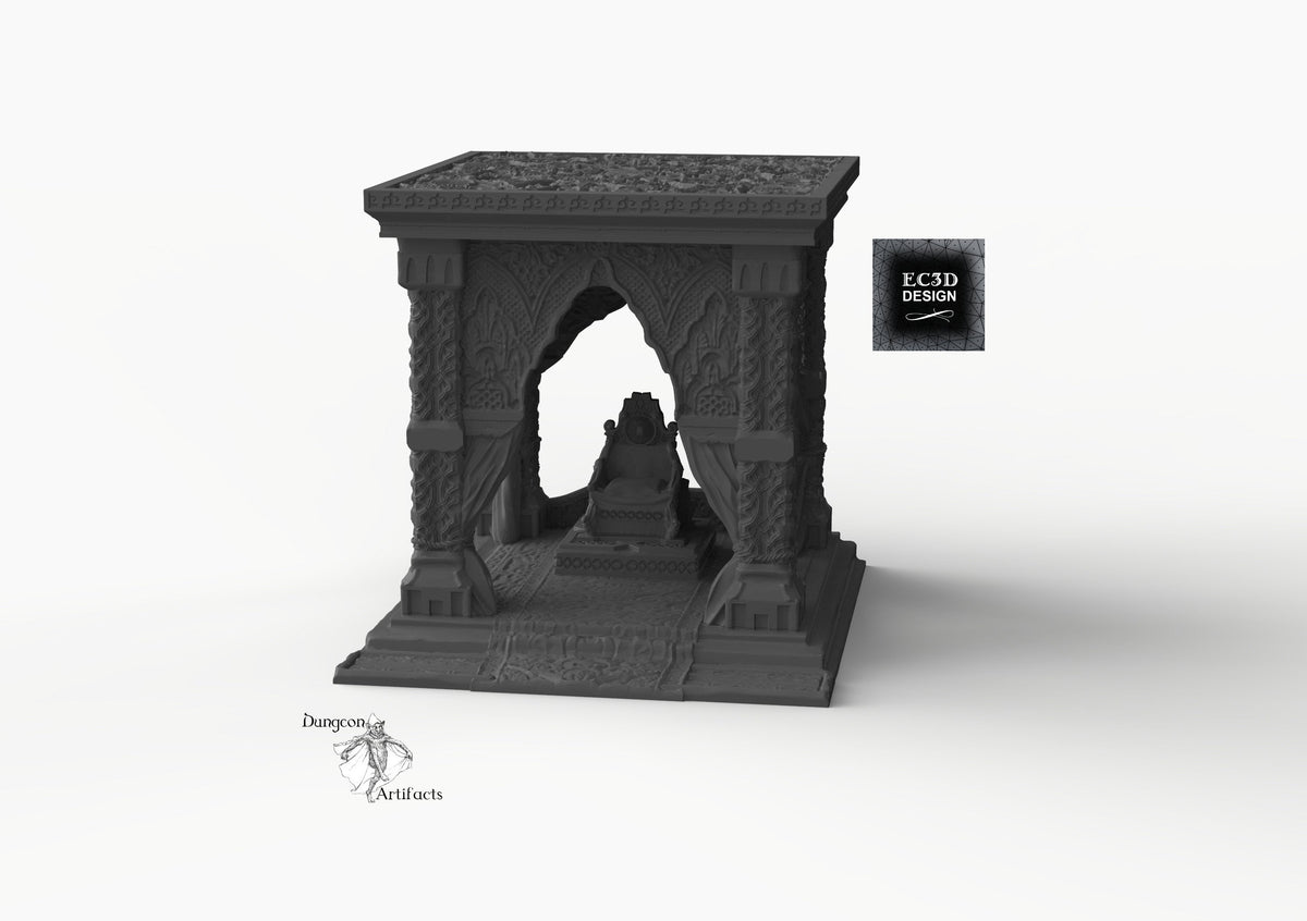 Ornate Throne Dais - 28mm 32mm Empire of Scorching Sands Wargaming Ter ...