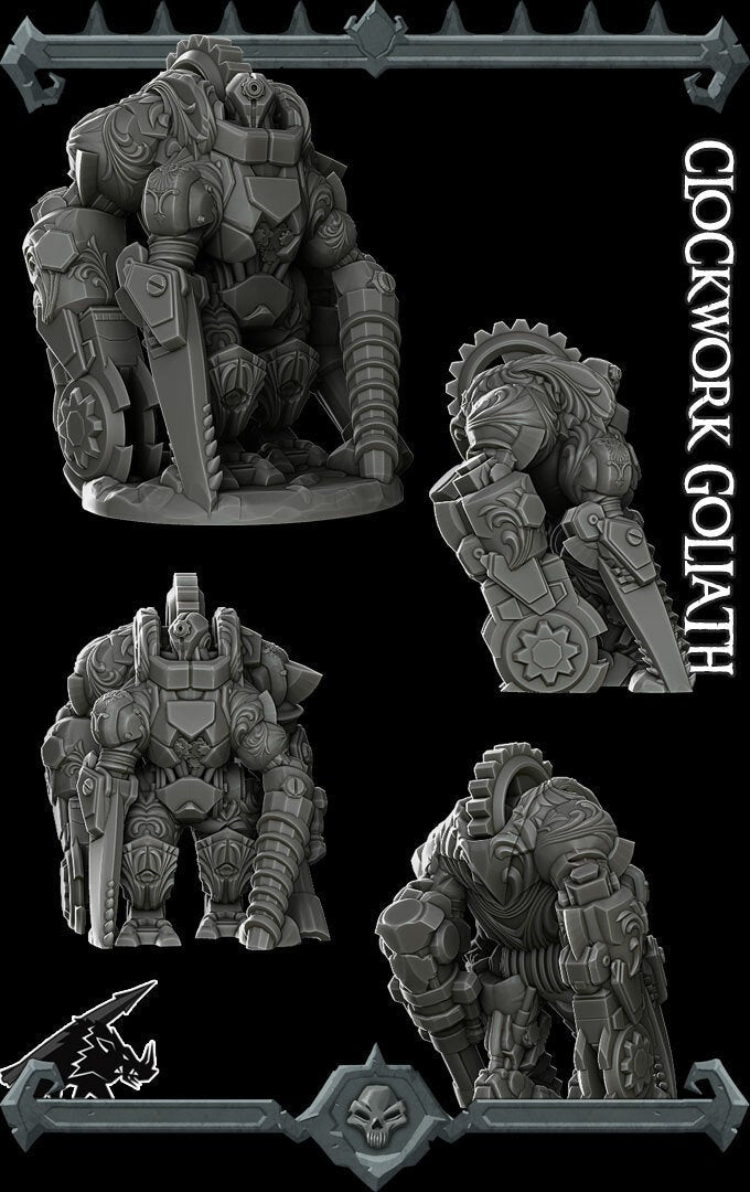 Clockwork Goliath - Wargaming Miniatures Monster Rocket Pig Games D&D ...