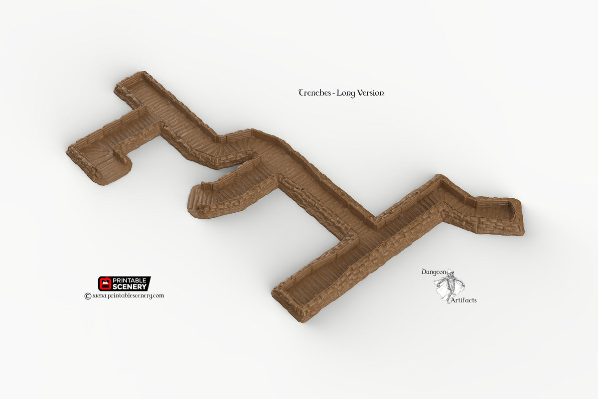 Trenches - Rampage Gothic WWI WWII Terrain D&D DnD – Dungeon Artifacts