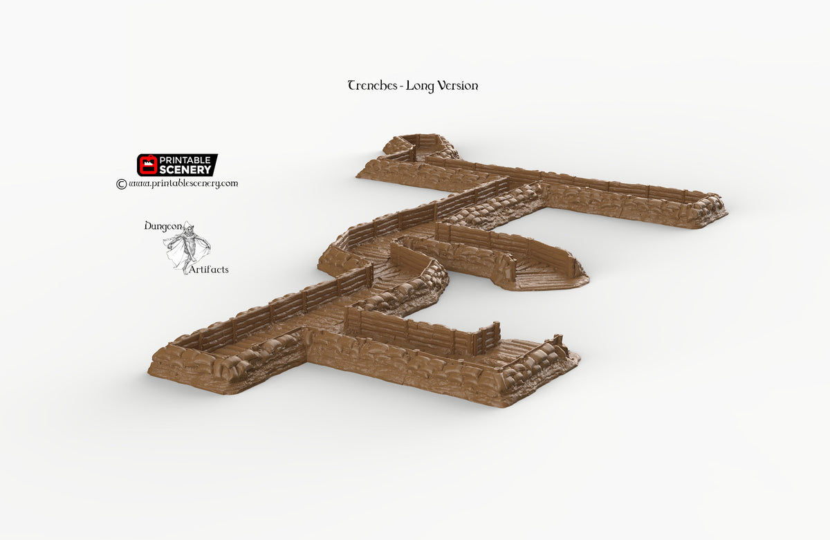 Trenches - Rampage Gothic WWI WWII Terrain D&D DnD – Dungeon Artifacts