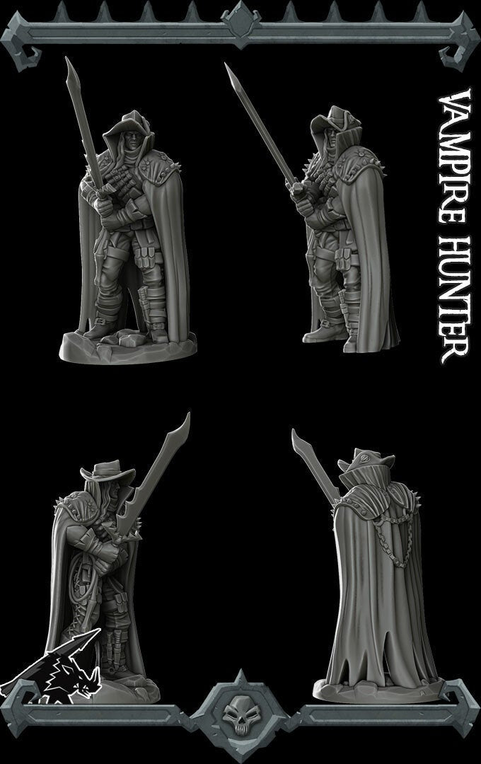 Vampire Hunter - Wargaming Miniatures Monster Rocket Pig Games D&D, Dn ...