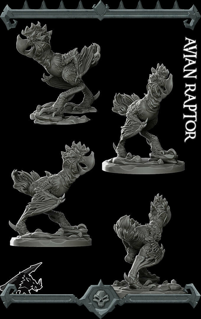 Avian Raptor - Wargaming Miniatures Monster Rocket Pig Games D&D, DnD ...