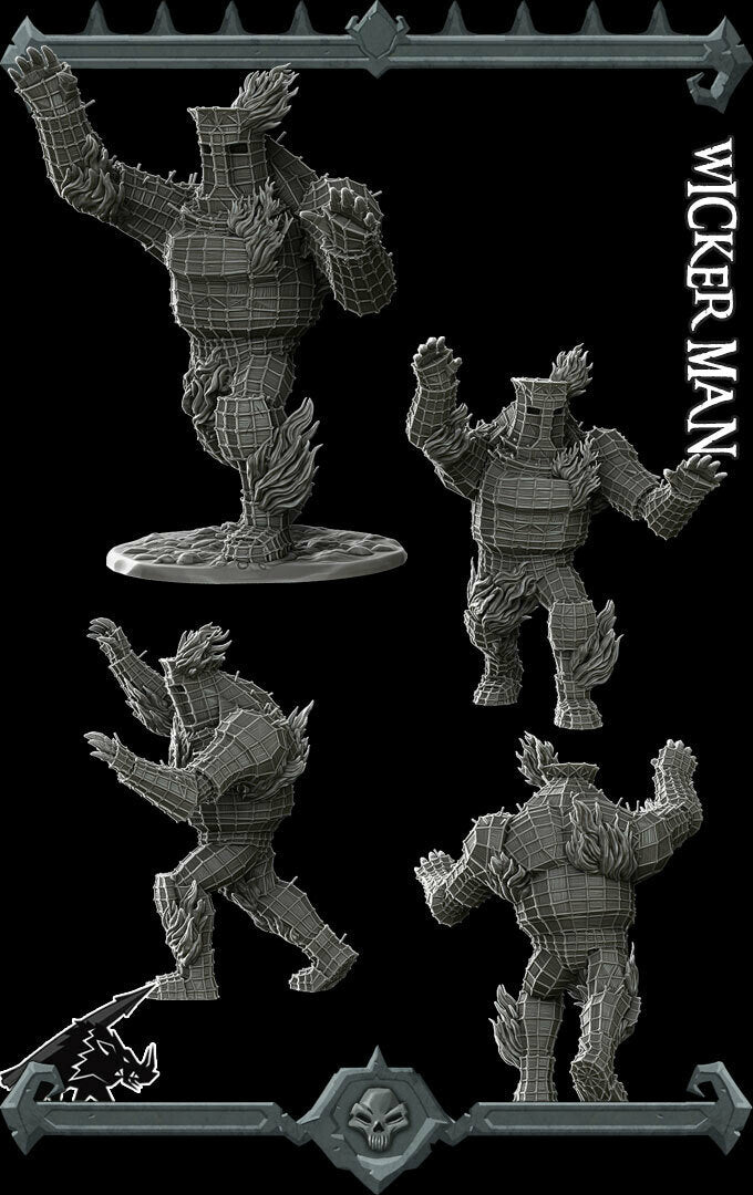 Wicker Man - Wickerman Wargaming Miniatures Monster Rocket Pig Games D ...