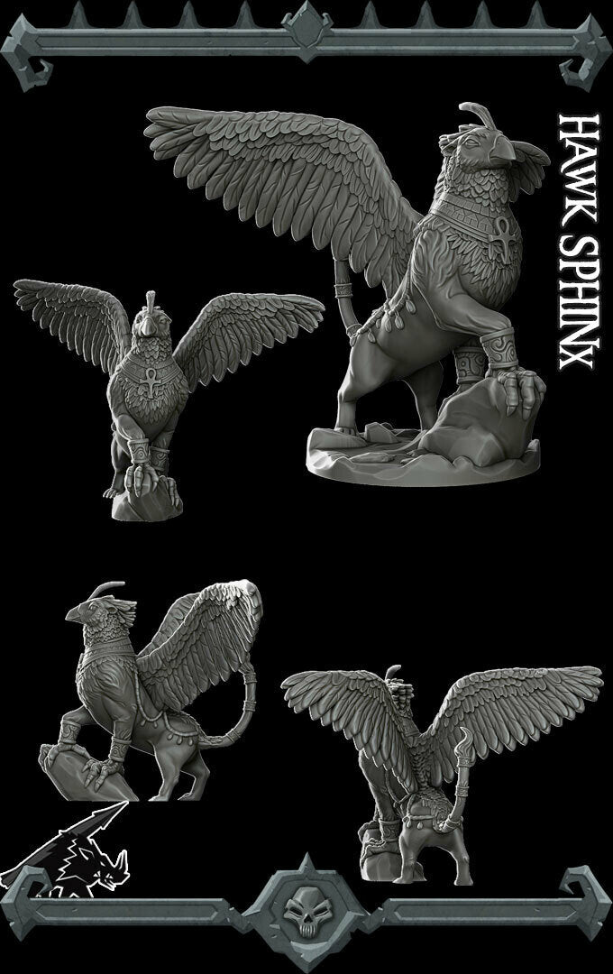 Hawk Sphinx - Wargaming Miniatures Monster Rocket Pig Games D&D, DnD ...