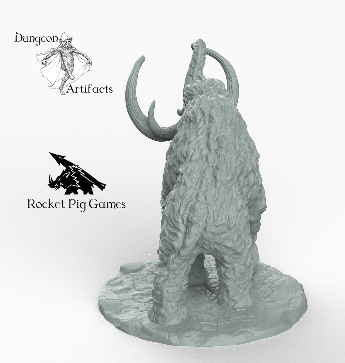 Dire Woolly Mammoth - Wargaming Miniatures Monster Rocket Pig Games D ...