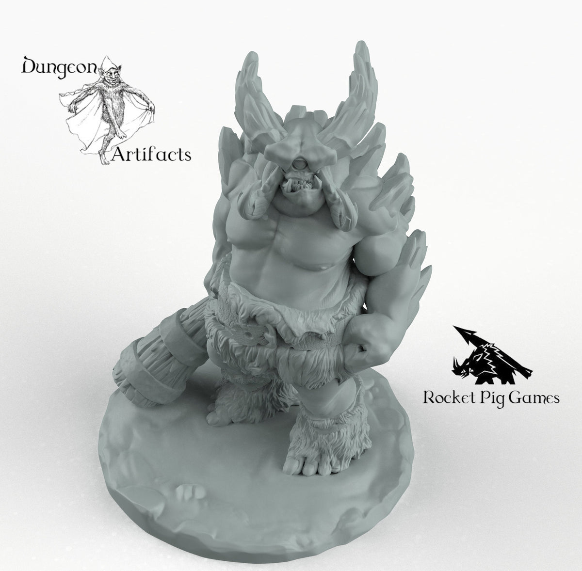 Giant Ice Cyclops - Wargaming Miniatures Monster Rocket Pig Games D&D ...